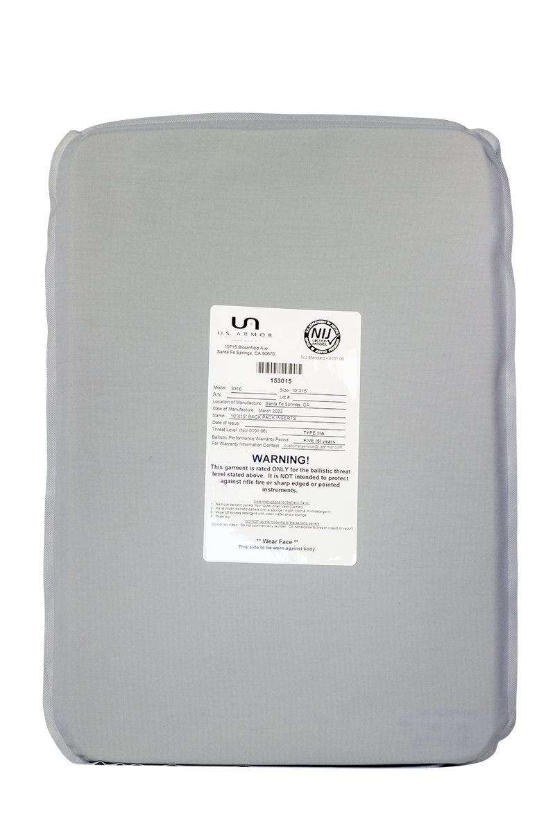 Ballistic Backpack Panel | Backpack Armor Insert