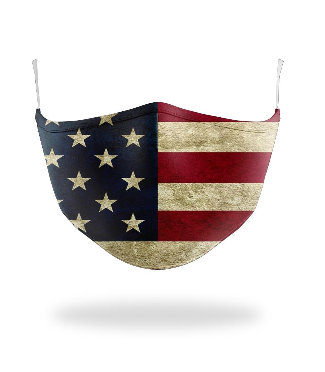 American Flag Face Mask | Distressed U.S. Flag Mask